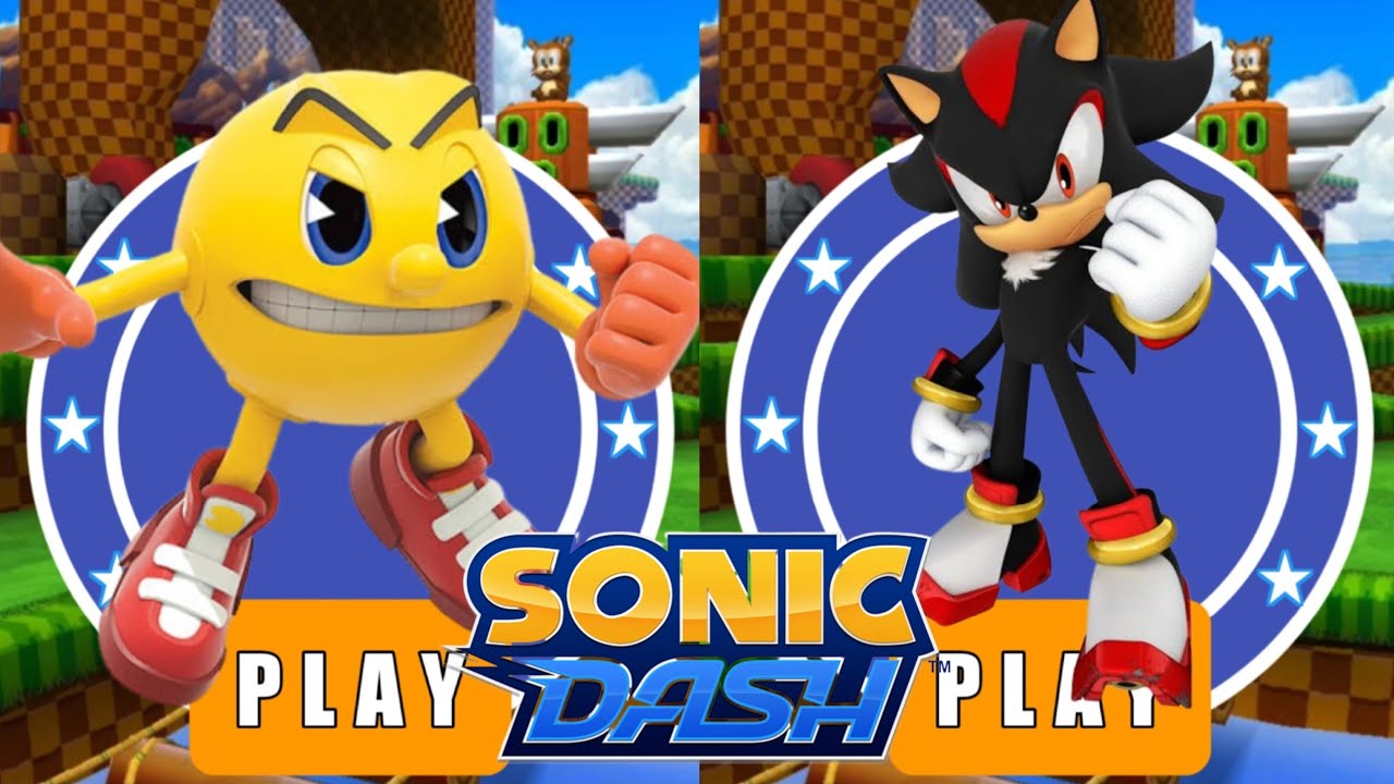 Pacman 🆚 Shadow Sonic | vs All Bosses - All Character Unlocked - YouTube