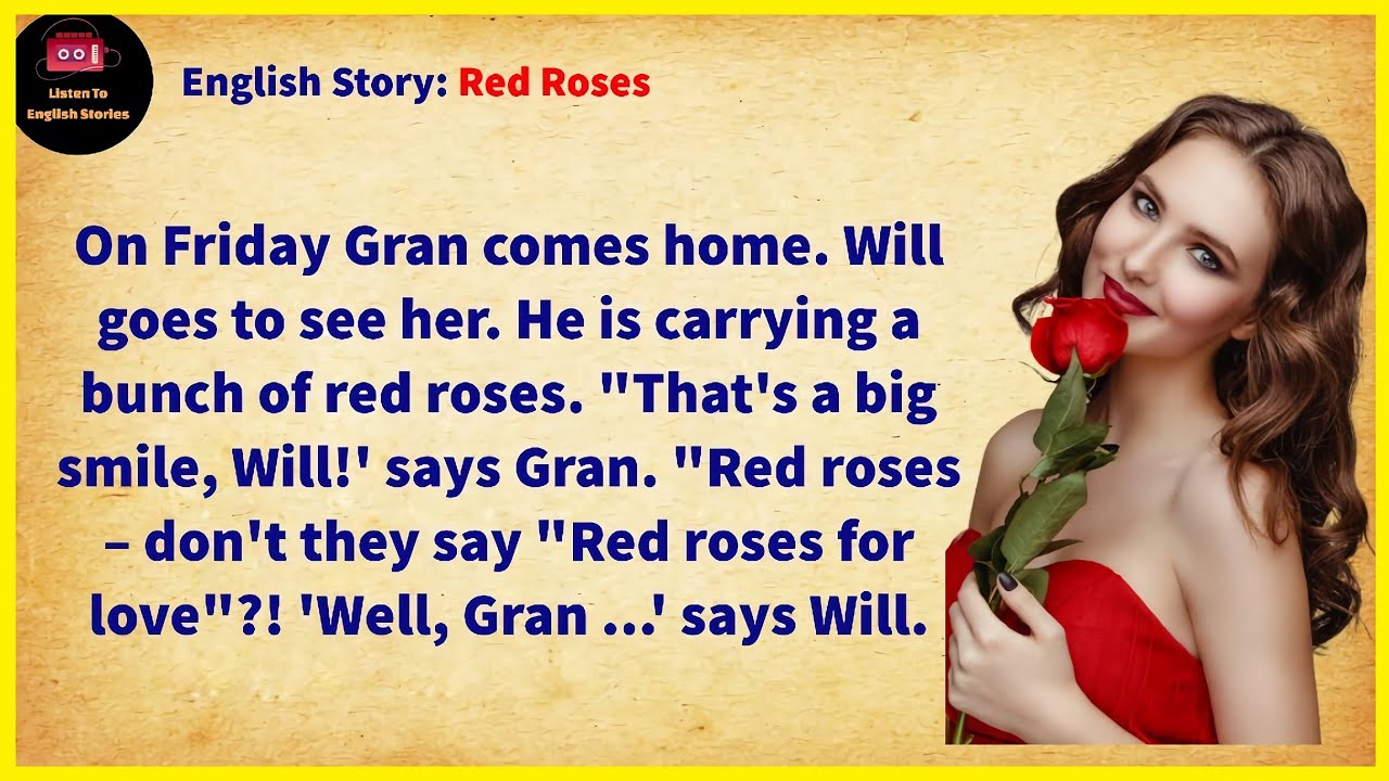 Learn English Through Story ★ Level 1: Red Roses - YouTube
