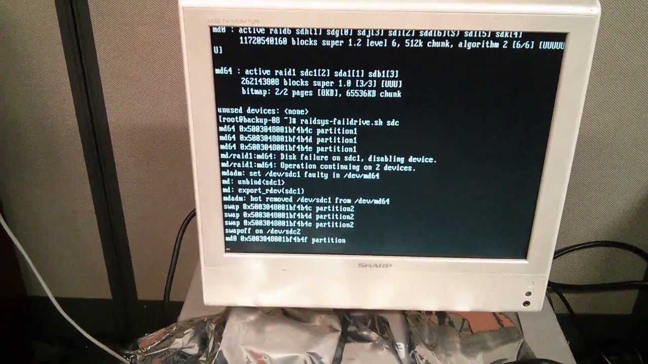 Raidsys Linux Software Raid Mdadm Auto Rebuild Youtube