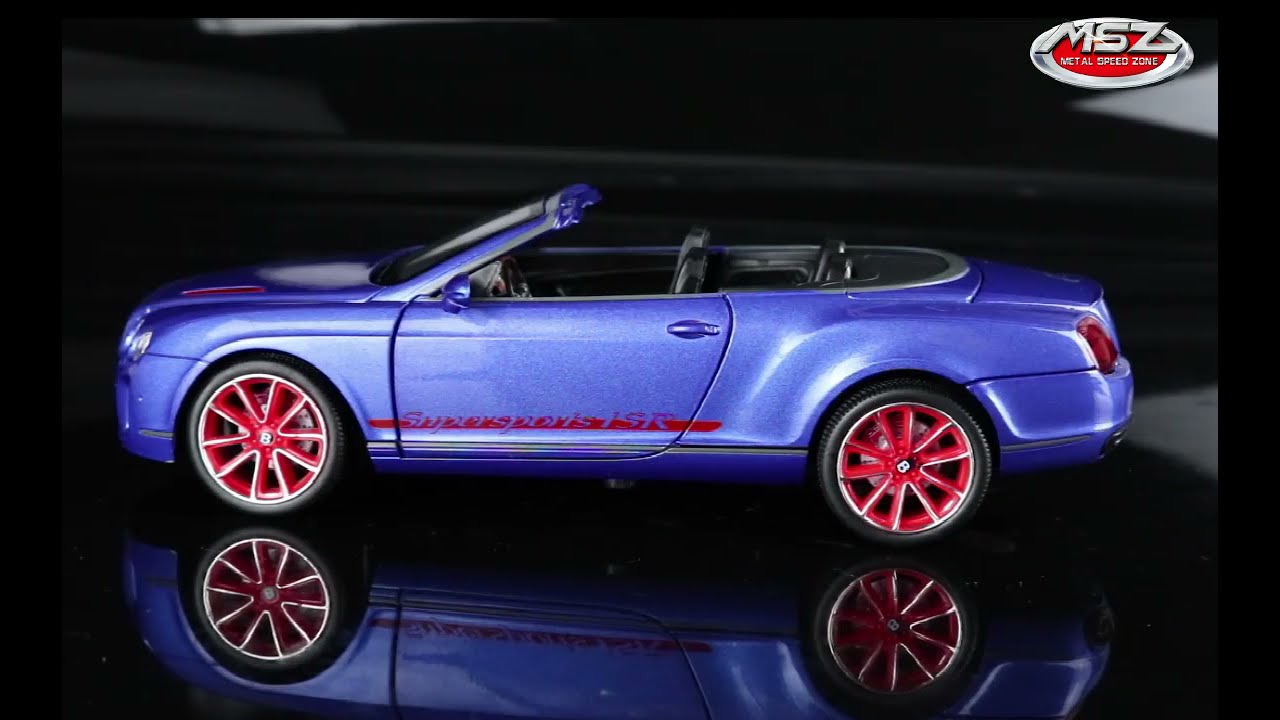 MSZ Diecast Model Car 1:32 Scale Bentley Continental Supersports ISR ...