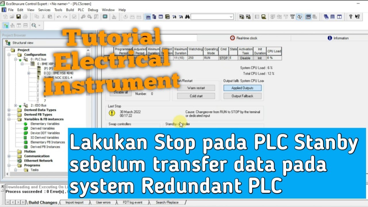 Berikut Caranya sebelum transfer data pada plc system redundant CPU ...