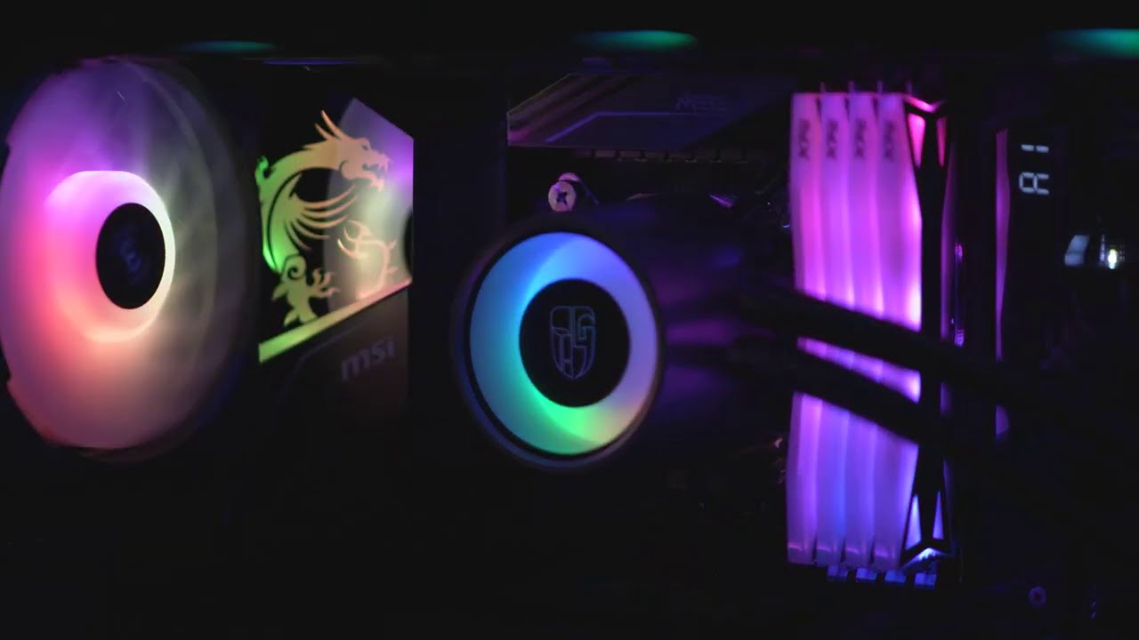 RGB Gaming PC build 2020 videos edit with Z490 GODLIKE - YouTube