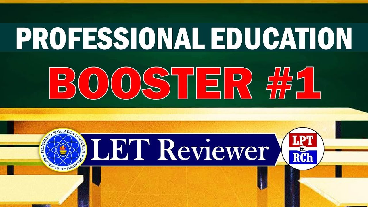 LET Reviewer for Professional Education Booster (2021) - YouTube