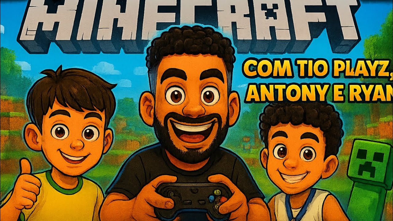Tio Playz jogando Minecraft com Antony e Ryan! - YouTube