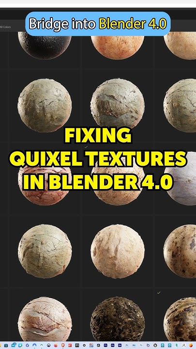 Quixel Textures Import WRONG in Blender 4.0. Here’s How to FIX them. #blender #quixel #shorts ...