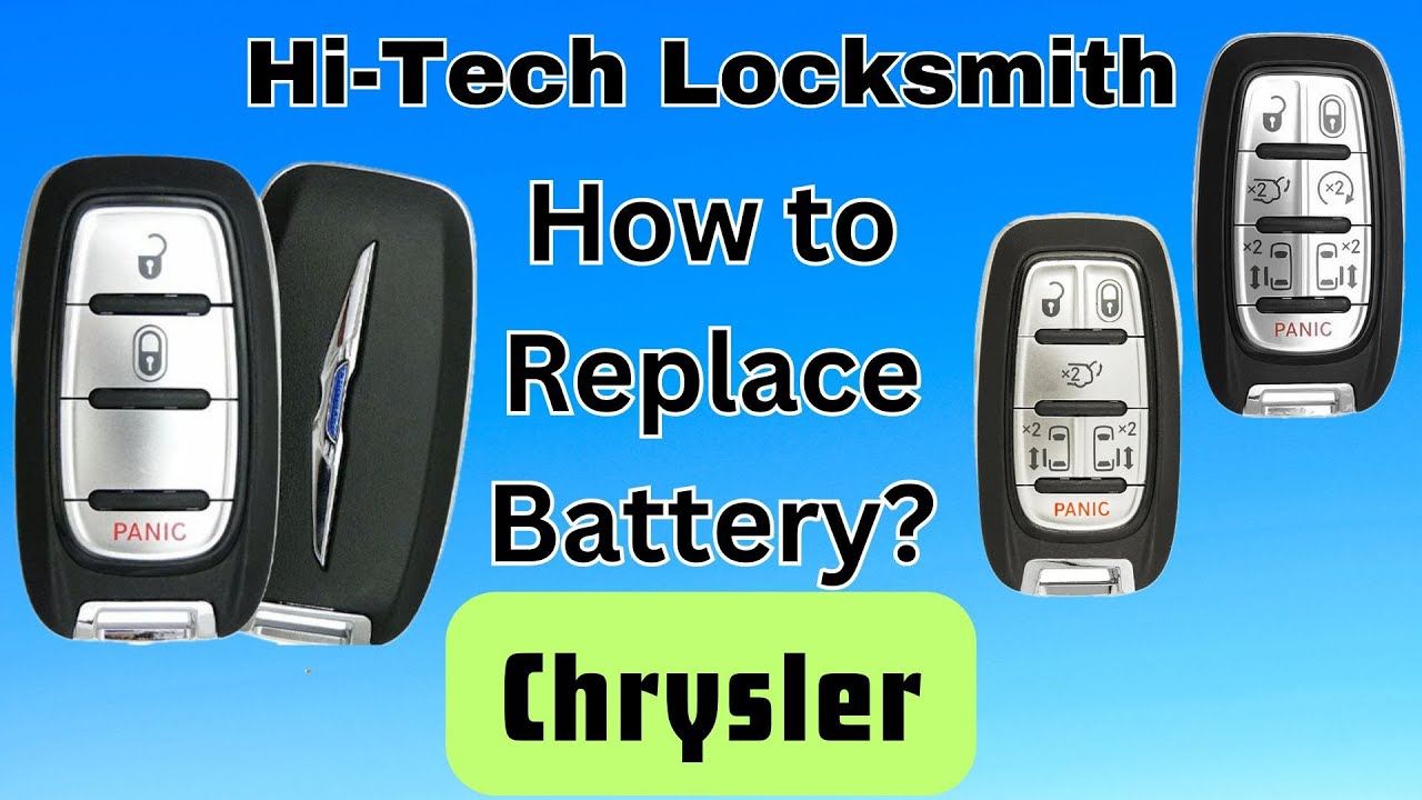 Chrysler Smart Key Fob Battery Replacement / How-To Replace Battery ...