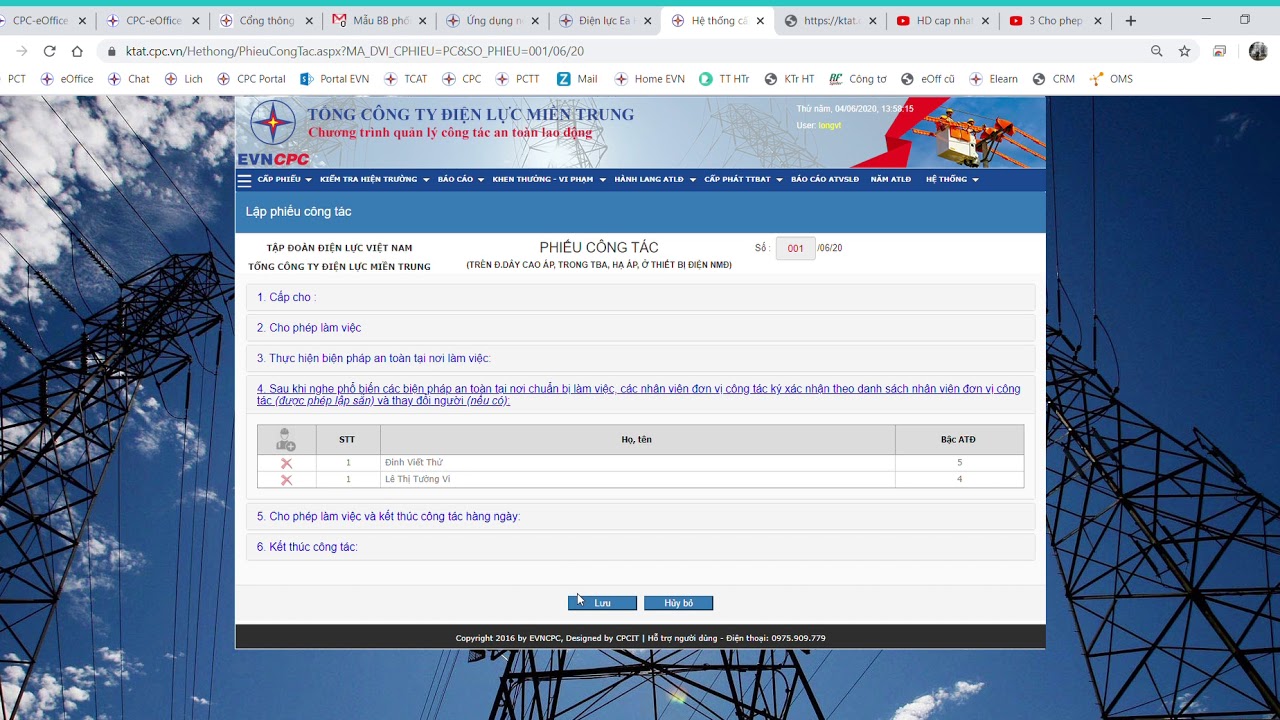 1' Cap Phieu cong tac - YouTube