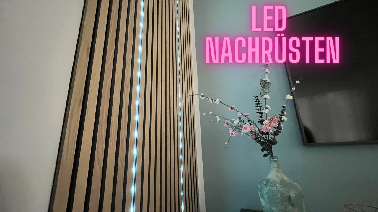 Akustikpaneele LED Beleuchtung nachrüsten I Anleitung - YouTube