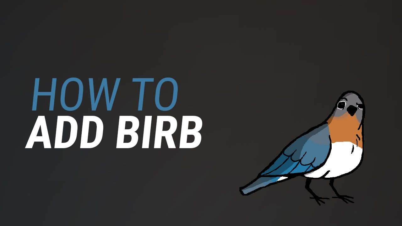 Birb Tutorial -- How to add Birb. - YouTube