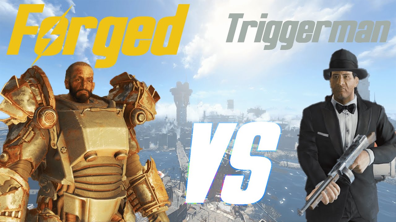 Raiders Vs Gangsters! | Triggermen Vs Forged | Fallout 4 NPC Battles ...