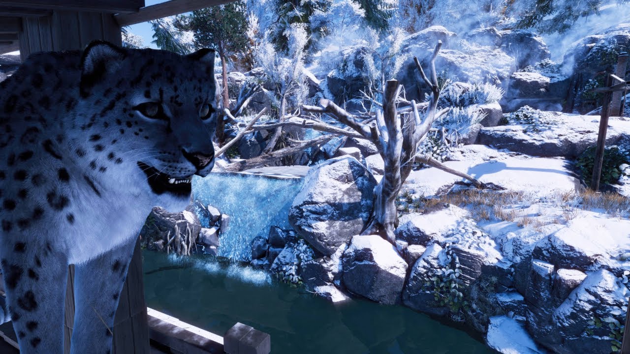Snow Leopard rocky habitat | Planet zoo, Speedbuild. | North Polar Zoo ...