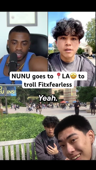 NUNU trolls @FITXFEARLESS in 📍LA🤩 instead of Canada #fitxfearless - YouTube
