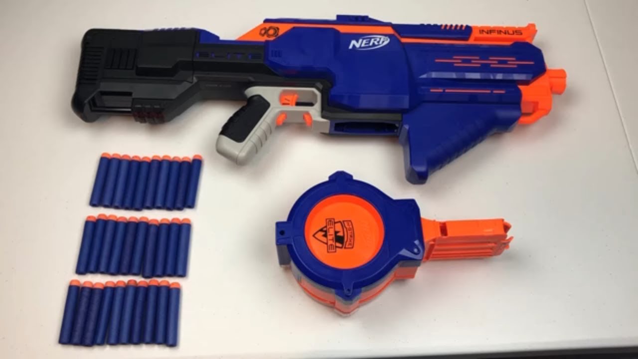 Nerf N Strike Elite Infinus Toy Blaster Toy Gun - YouTube