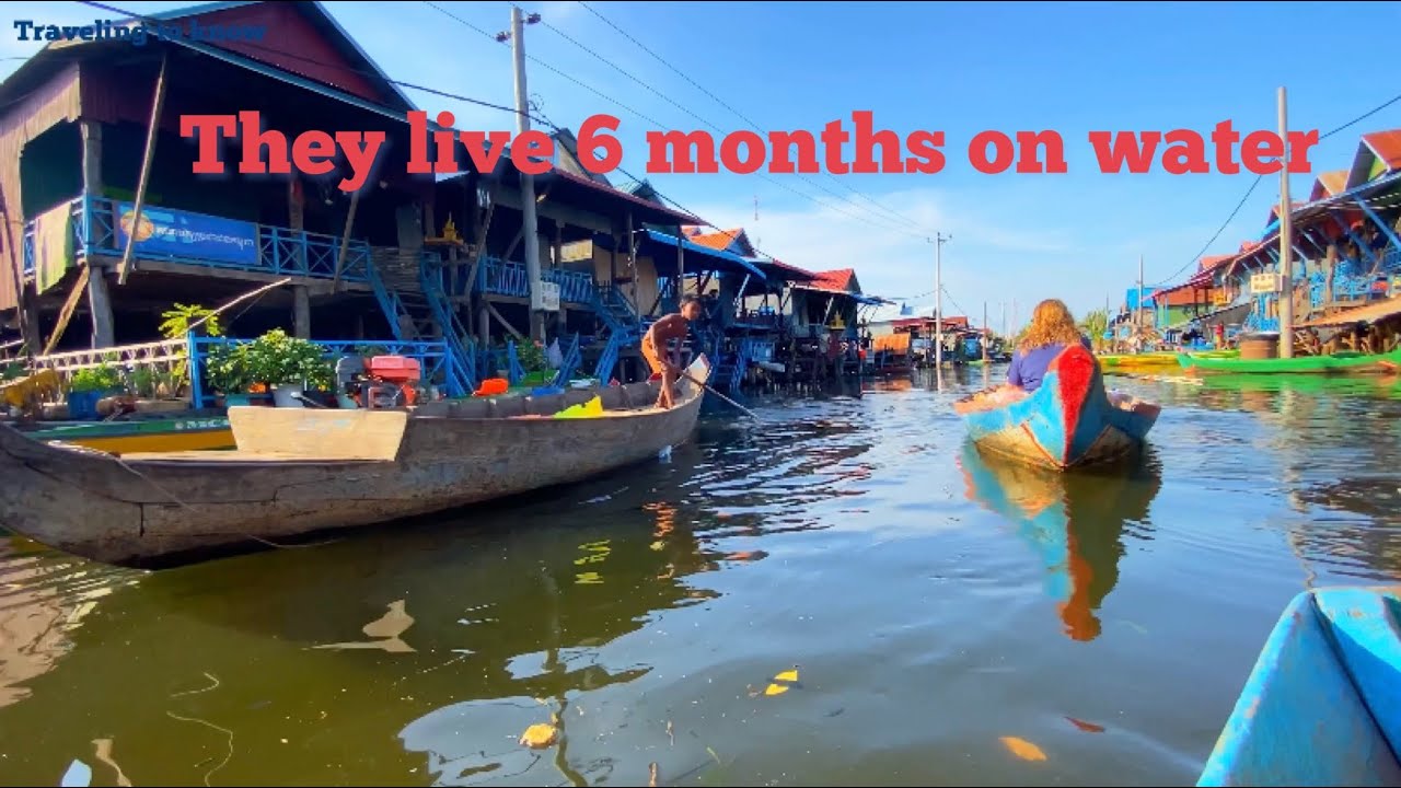 Real life of village on water near Siem Reap/le village sur l’eau et sa ...
