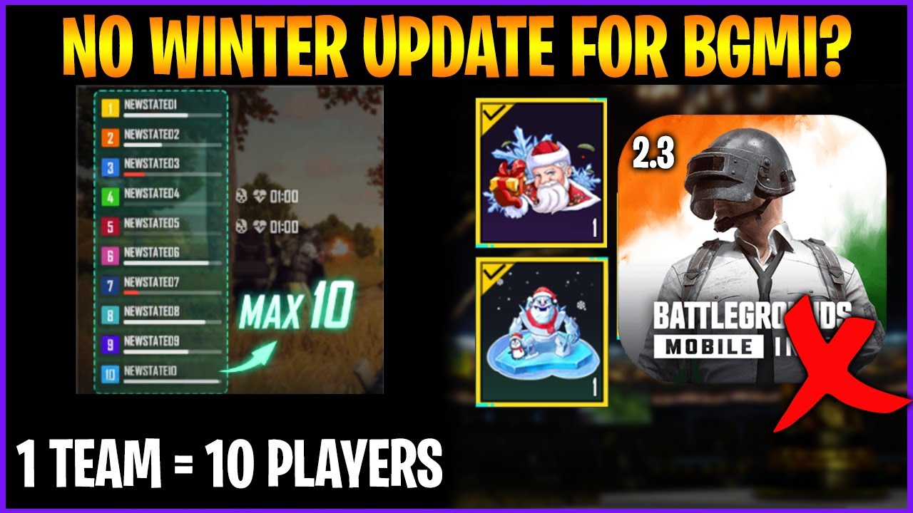 BGMI WINTER UPDATE NOT COMING ? || New Recruit Mode In New State ...