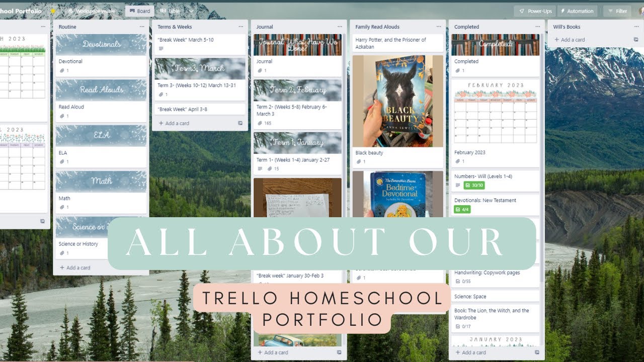 All About our 2023 Homeschool Portfolio | Trello Digital Portfolios ...