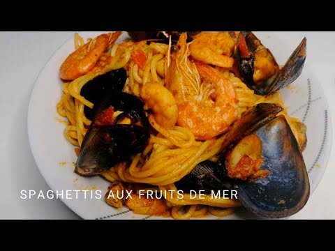 spaghetti tunisienne aux fruit de mer / سباقيتي تونسية بغلال البحر ...