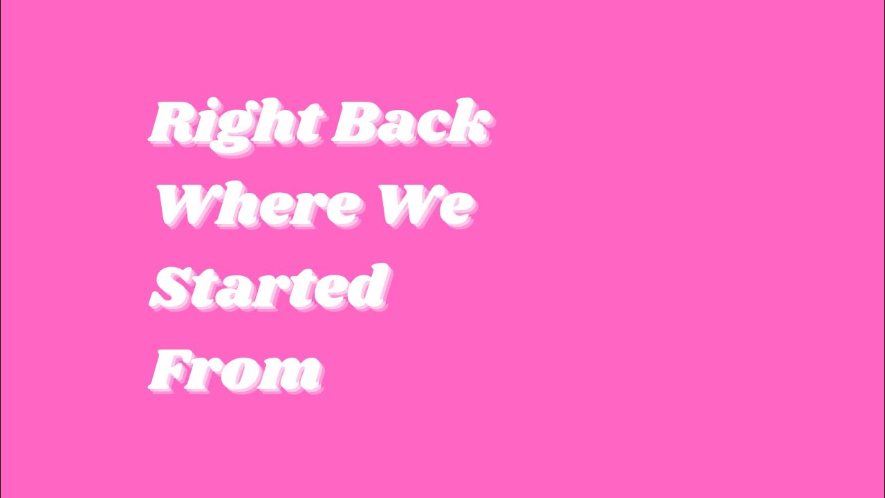 Shiners - Right Back Where We Started From - YouTube