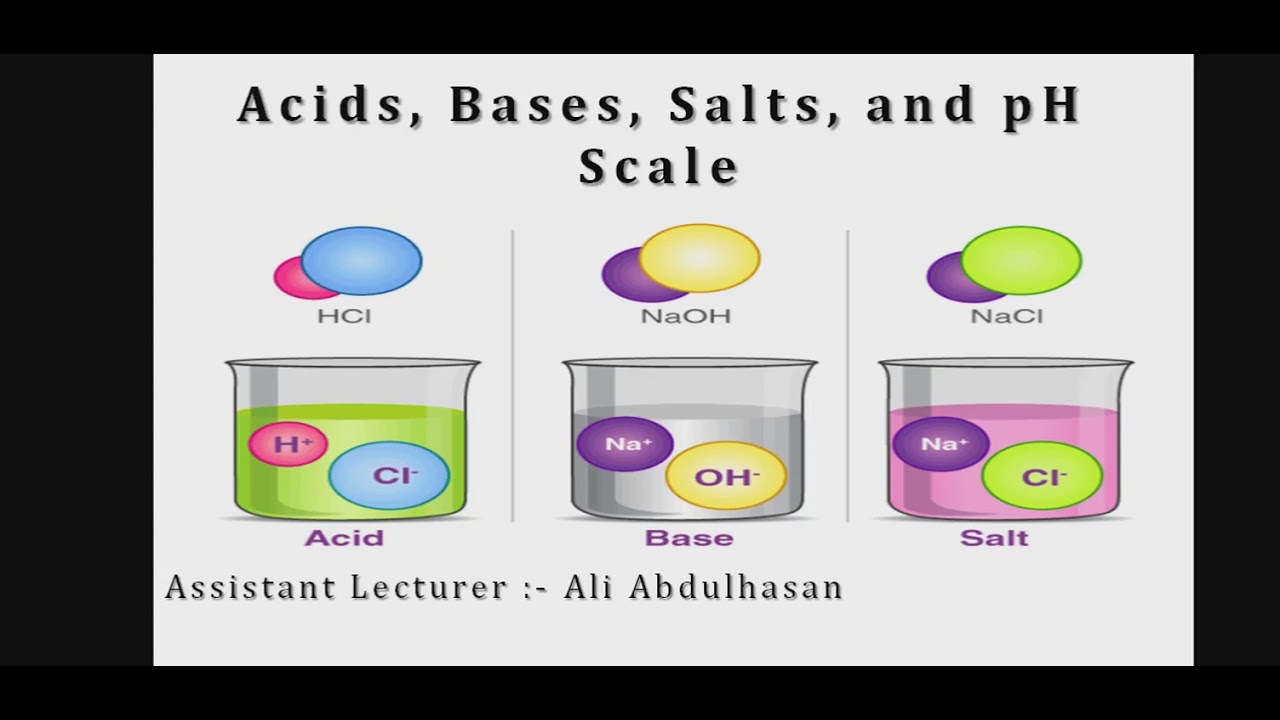 Acids, Bases, Salts and pH Scale - YouTube