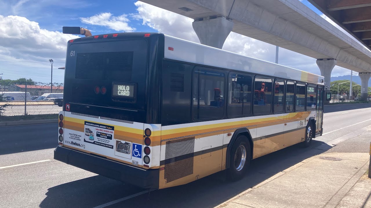 Honolulu TheBus Route 53 Pearl City, Bus 061 - YouTube