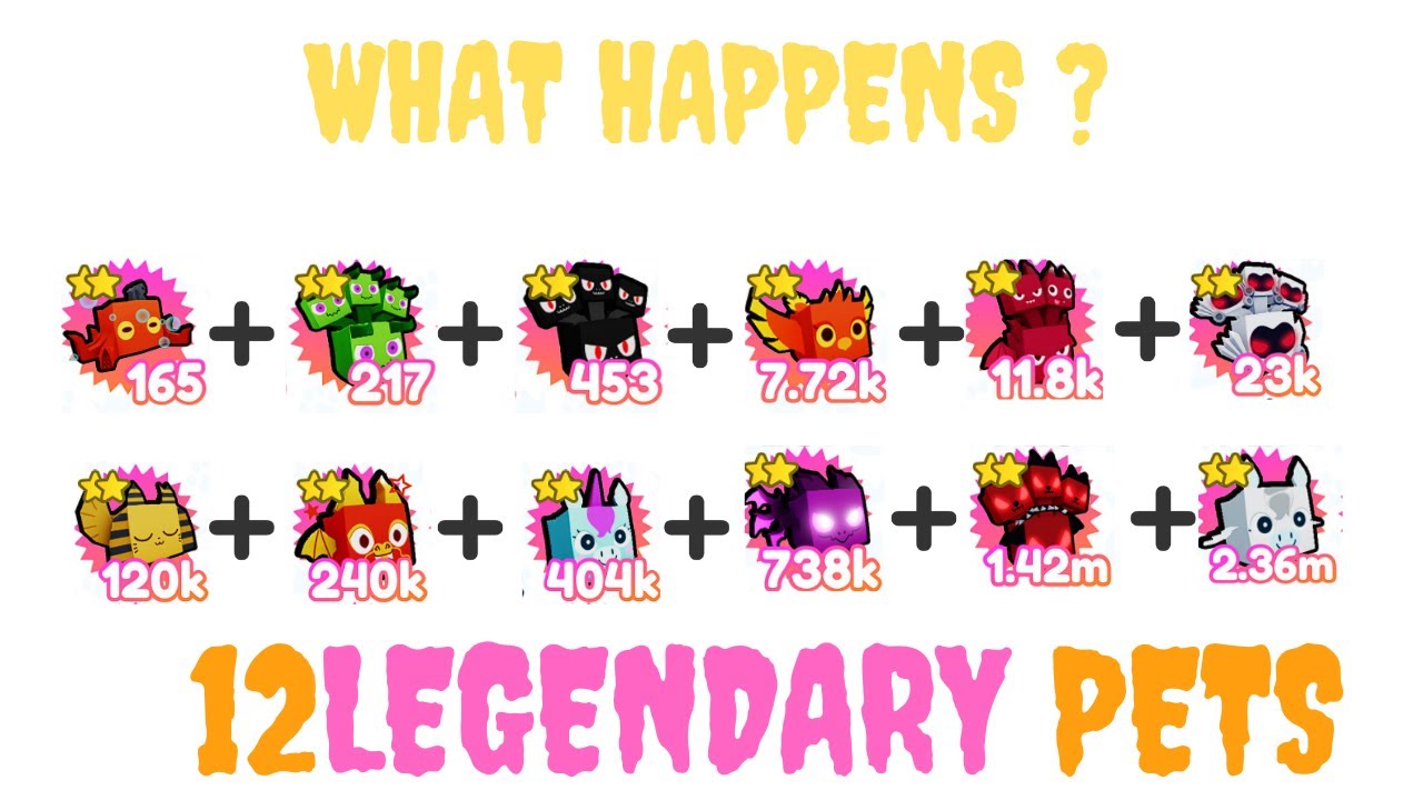 What HAPPENS WHEN YOU FUSE 12 LEGENDARY Pet IN PET SIMULATOR X (Roblox ...