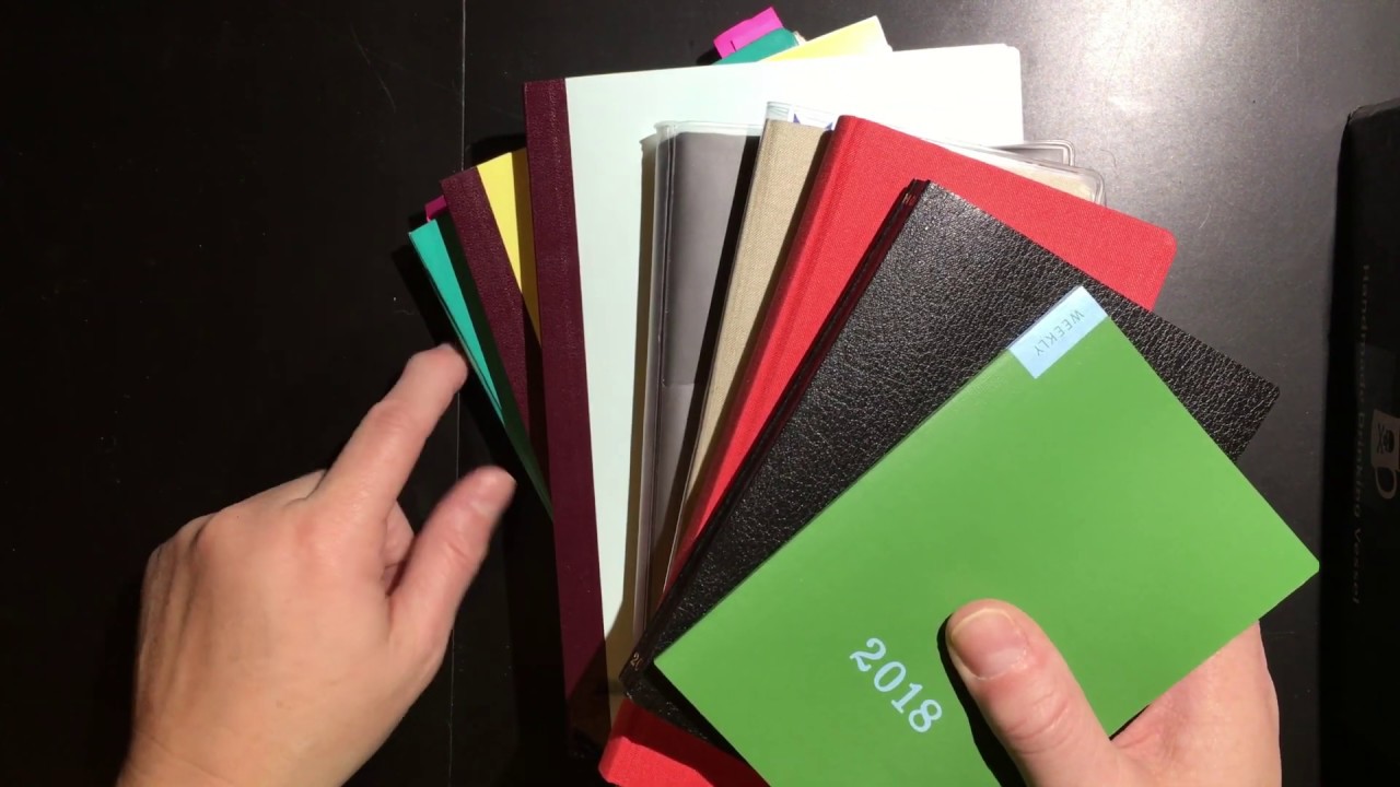 Closing out my 2018 Hobonichi stack & my Bullet Journal - YouTube