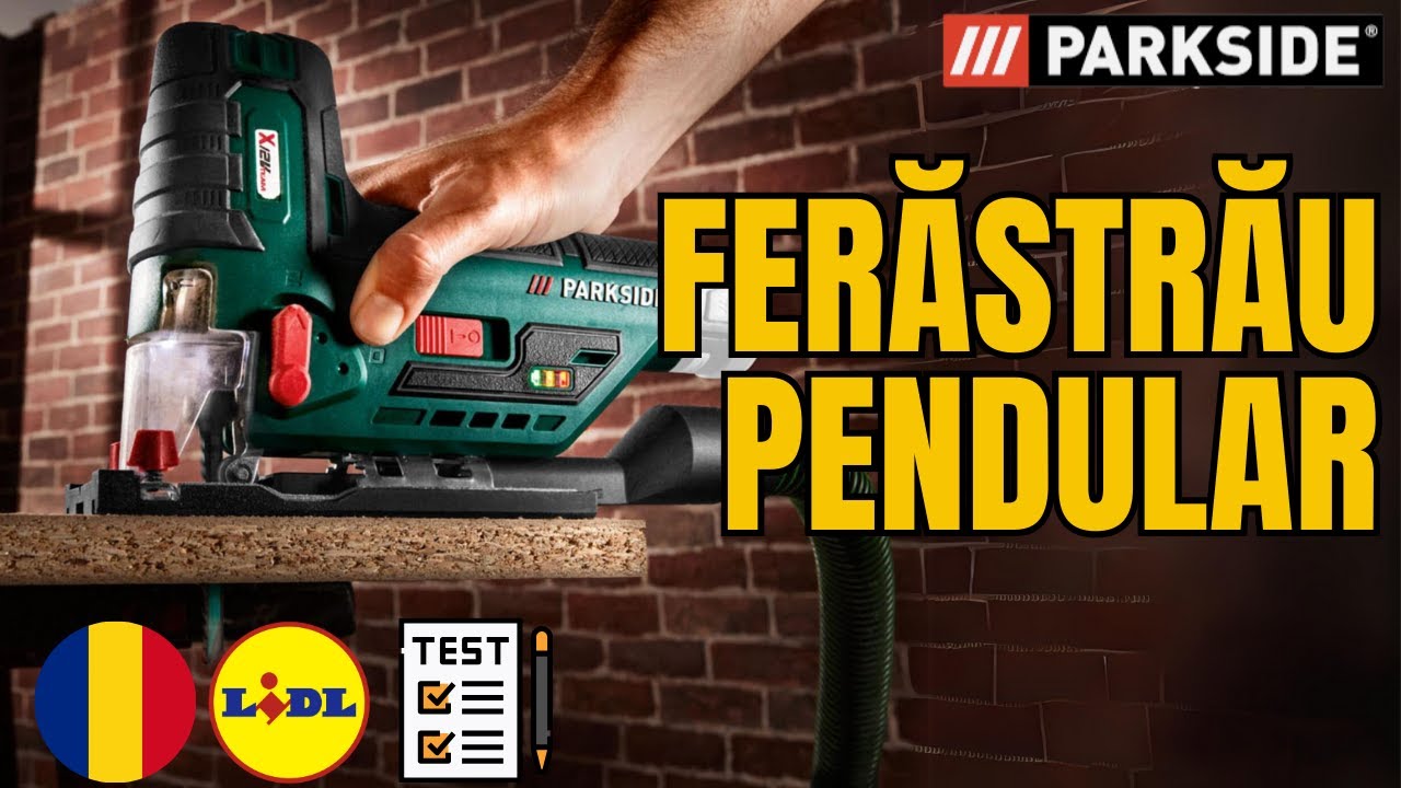 FERĂSTRĂU PENDULAR Parkside PSTKA 12 B3 ROMÂNIA ROMÂNĂ LIDL - YouTube