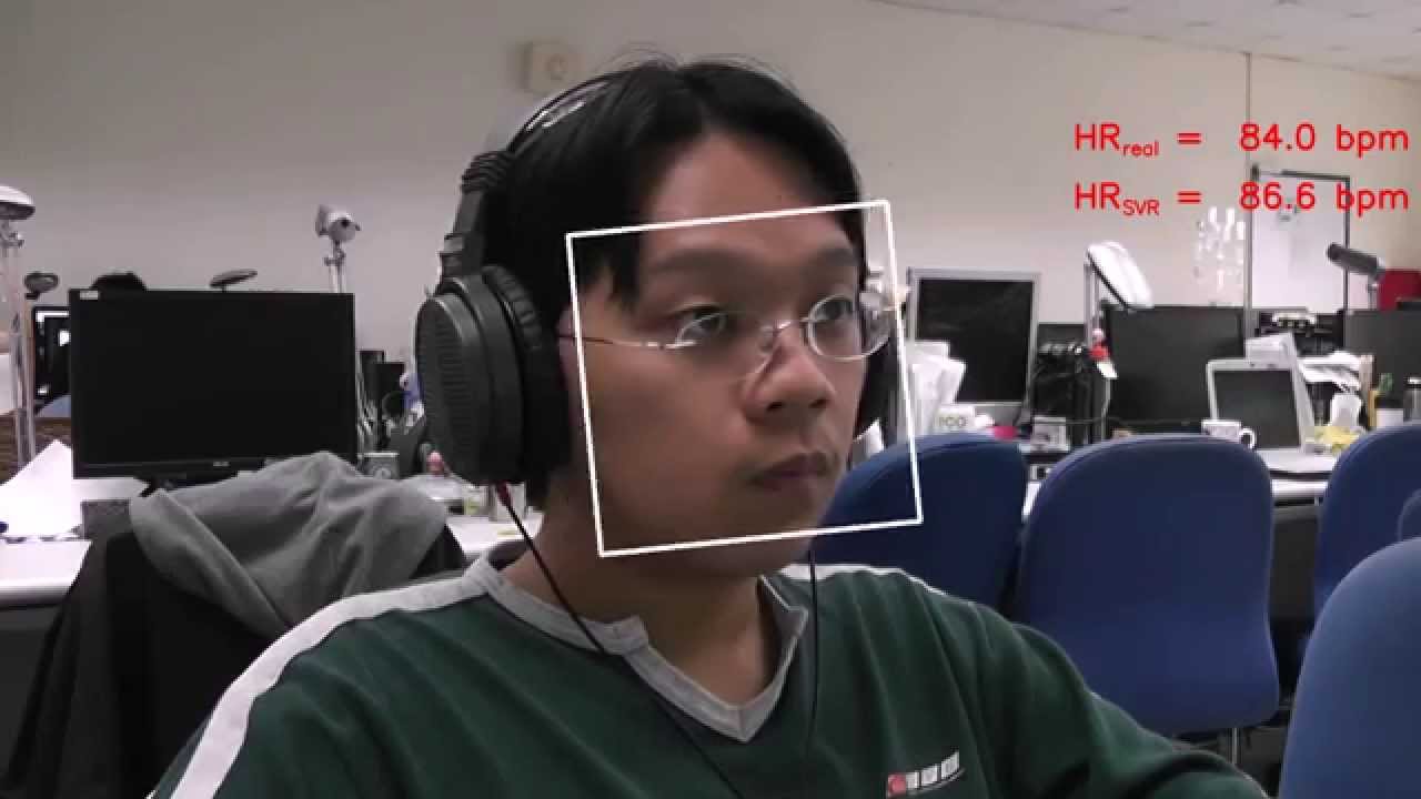 Demo for "Learning-based heart rate detection from remote ...