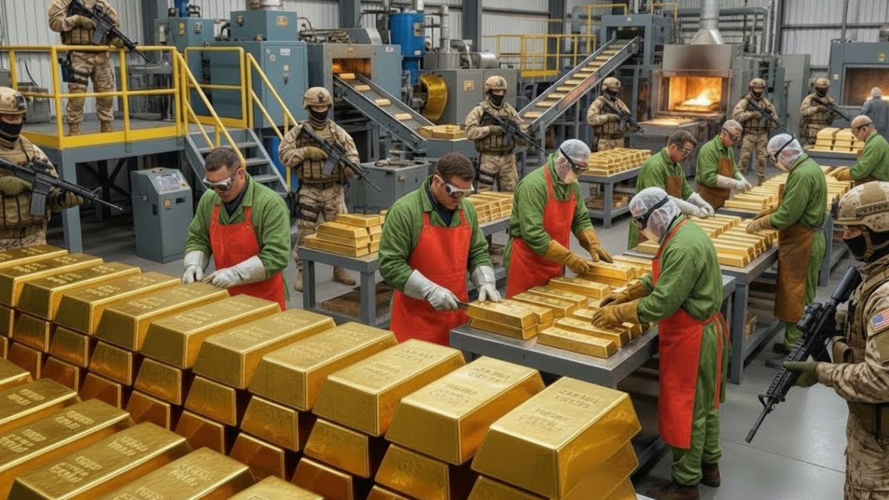 Inside the Gold Refining Plant How Rock Turns Into Pure 24K Gold Bars ...