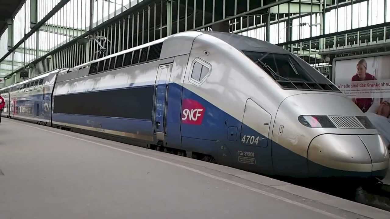 TGV 9573 erreicht Stuttgart - YouTube