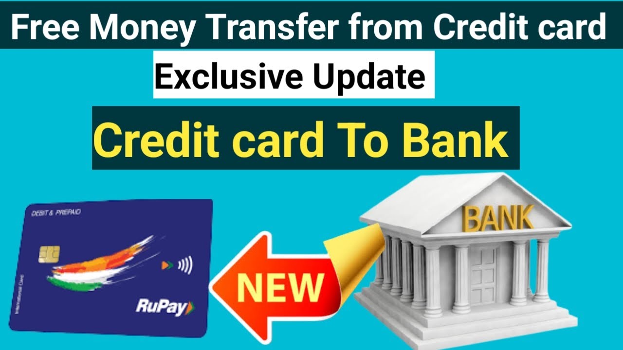 Credit card To Bank Account money transfer Free! Free money transfer ...