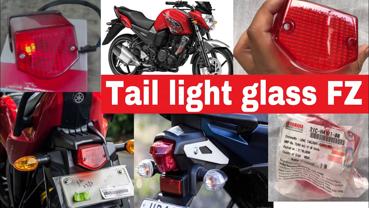 Tail light glass for yamaha FZ | back light glass FZ |,#yamahasports ...