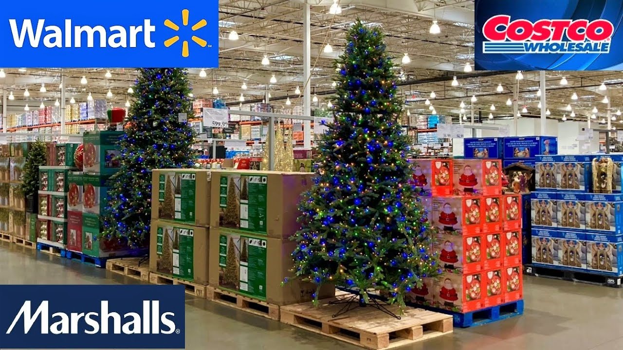 WALMART COSTCO MARSHALLS CHRISTMAS DECORATIONS ORNAMENTS SHOP WITH ME ...