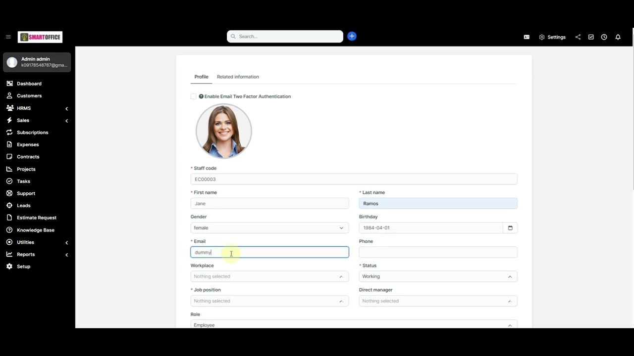 How to add employee using ERP – Admin - YouTube