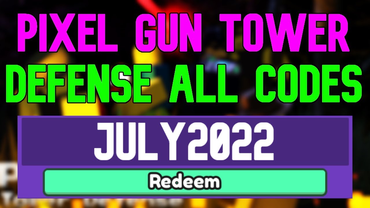 ALL NEW JULY 2022 CODES FOR Pixel Gun Tower Defense! ROBLOX WORKING ...