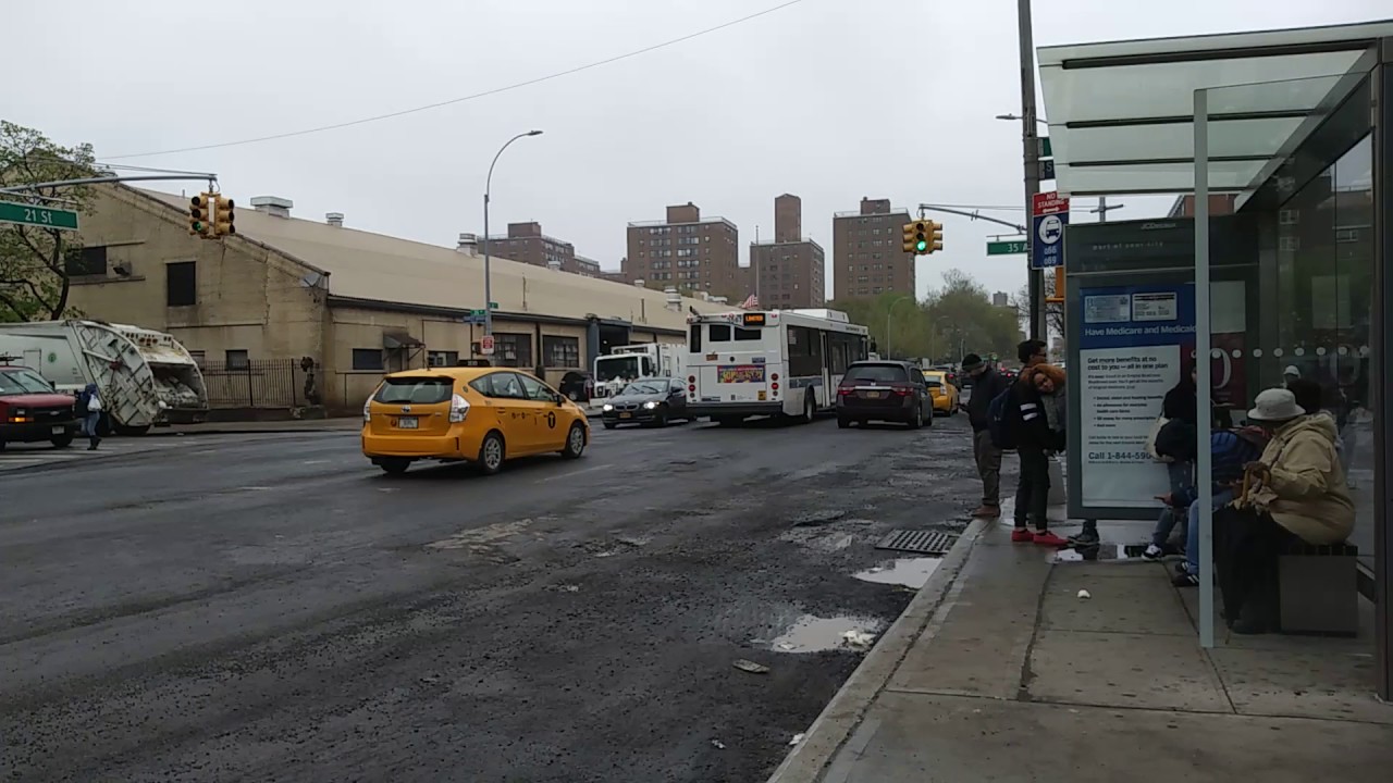 MTA Bus: Orion VII's on the Q100 and Q69 @ 21 St-35 Av - YouTube