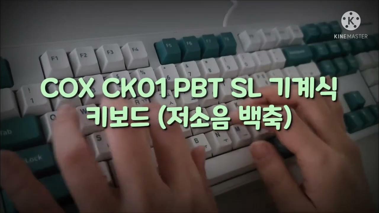 [짧은타건영상] COX CK01 PBT SL 저소음백축 - YouTube