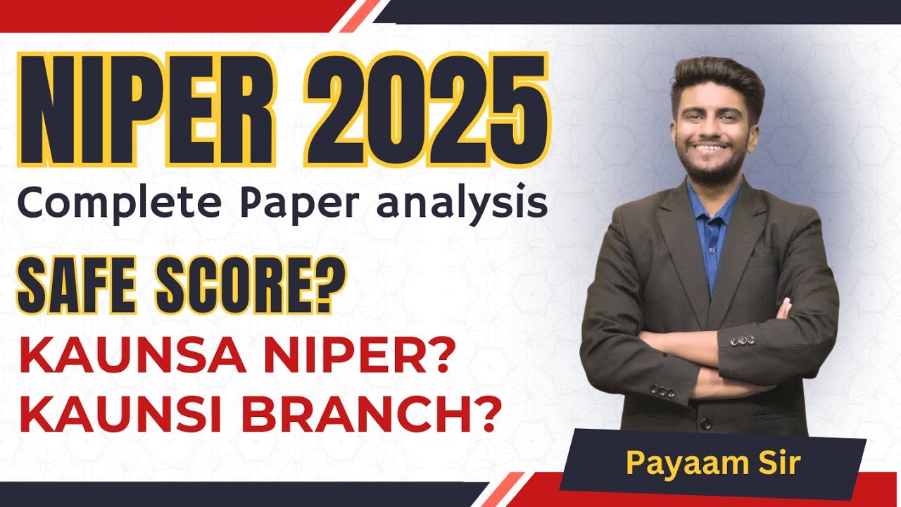 WHAT IF NOT NIPER. WHAT NEXT. NIPER EXPECTED CUTOFF. WHICH BRANCH ...