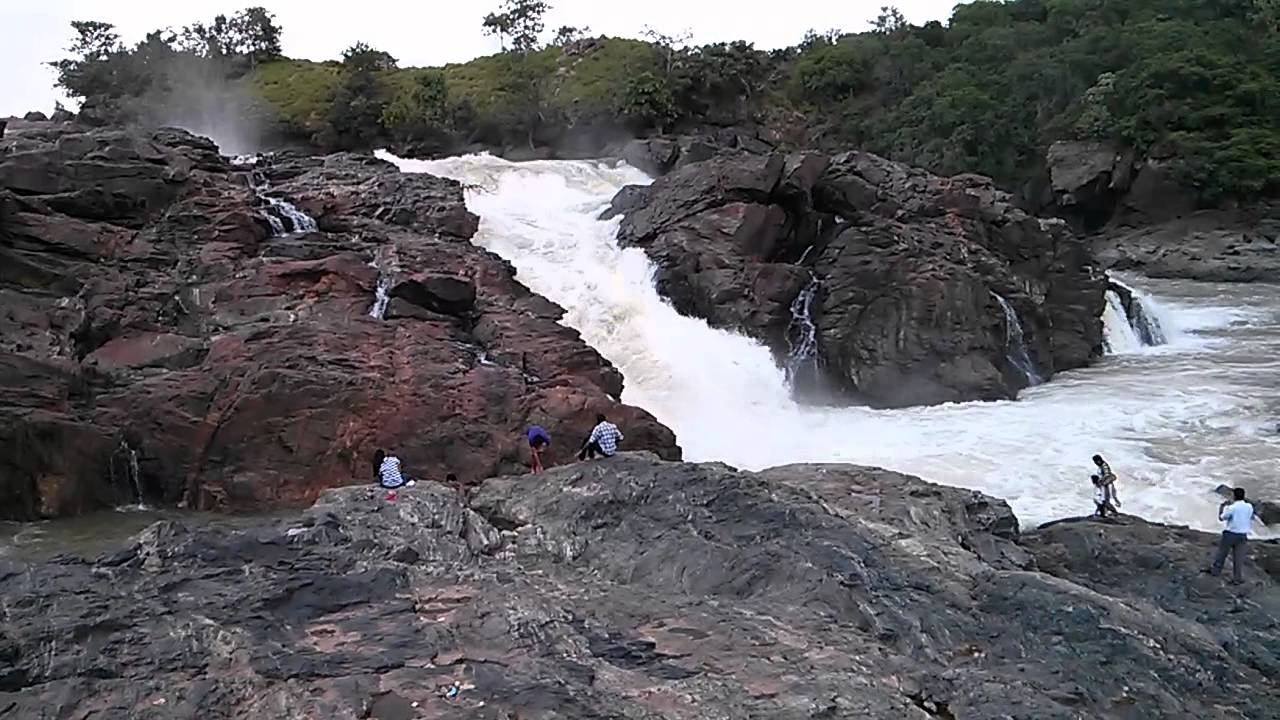 Shivasamudram Water Falls Karnataka Mandya Bangalore Part 8 - YouTube