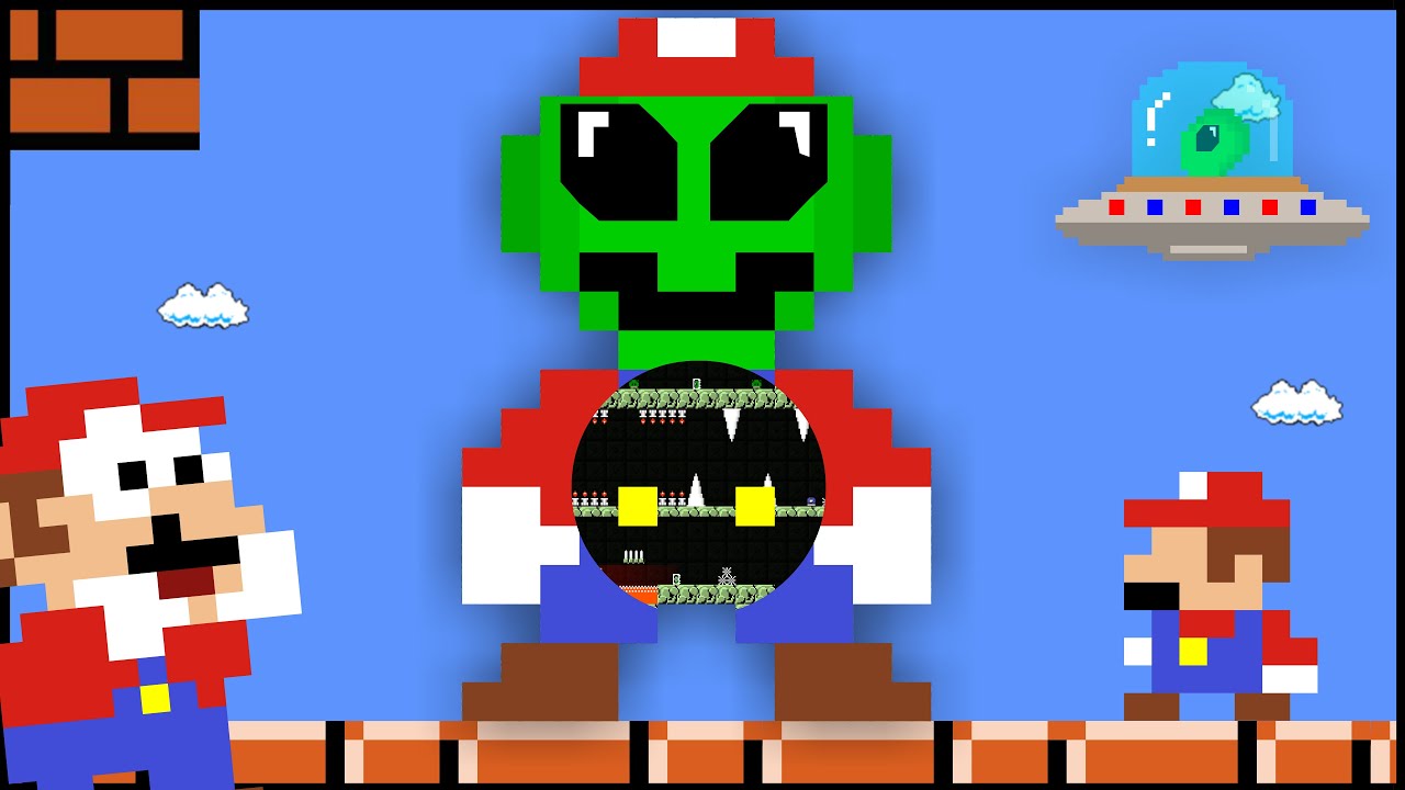 Tiny Mario vs ALIEN Mario MAZE (Mario Cartoon Animation) - YouTube