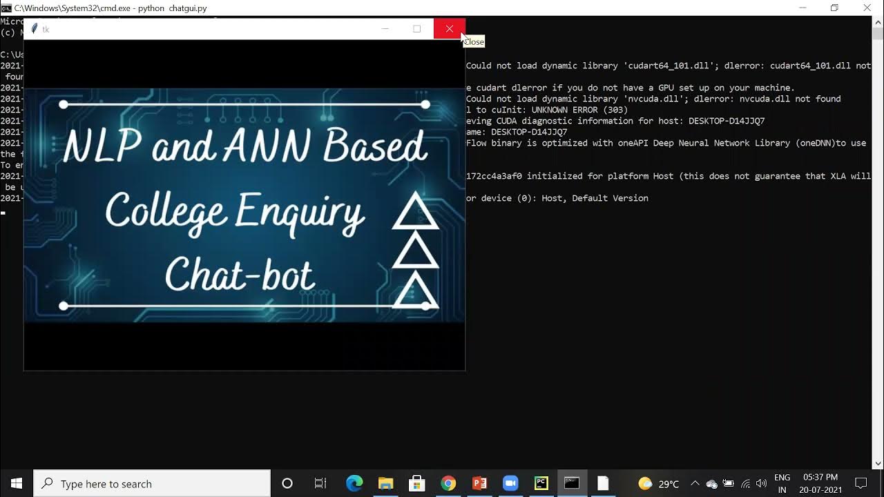 A11-College Enquiry Chatbot using ML - YouTube