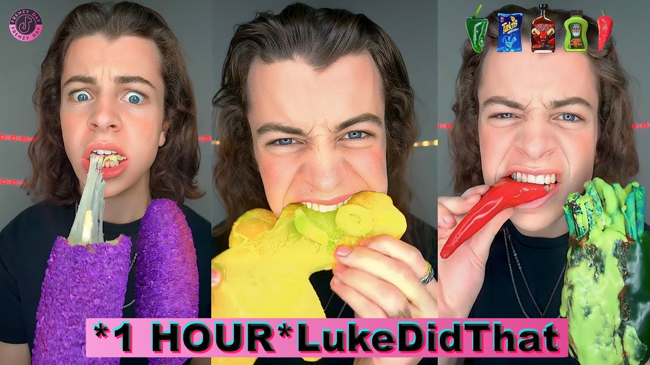 1 Hour Lukedidthat Food Challenge Tiktok Compilation 2024 Newlukedidthat Tiktok Videos
