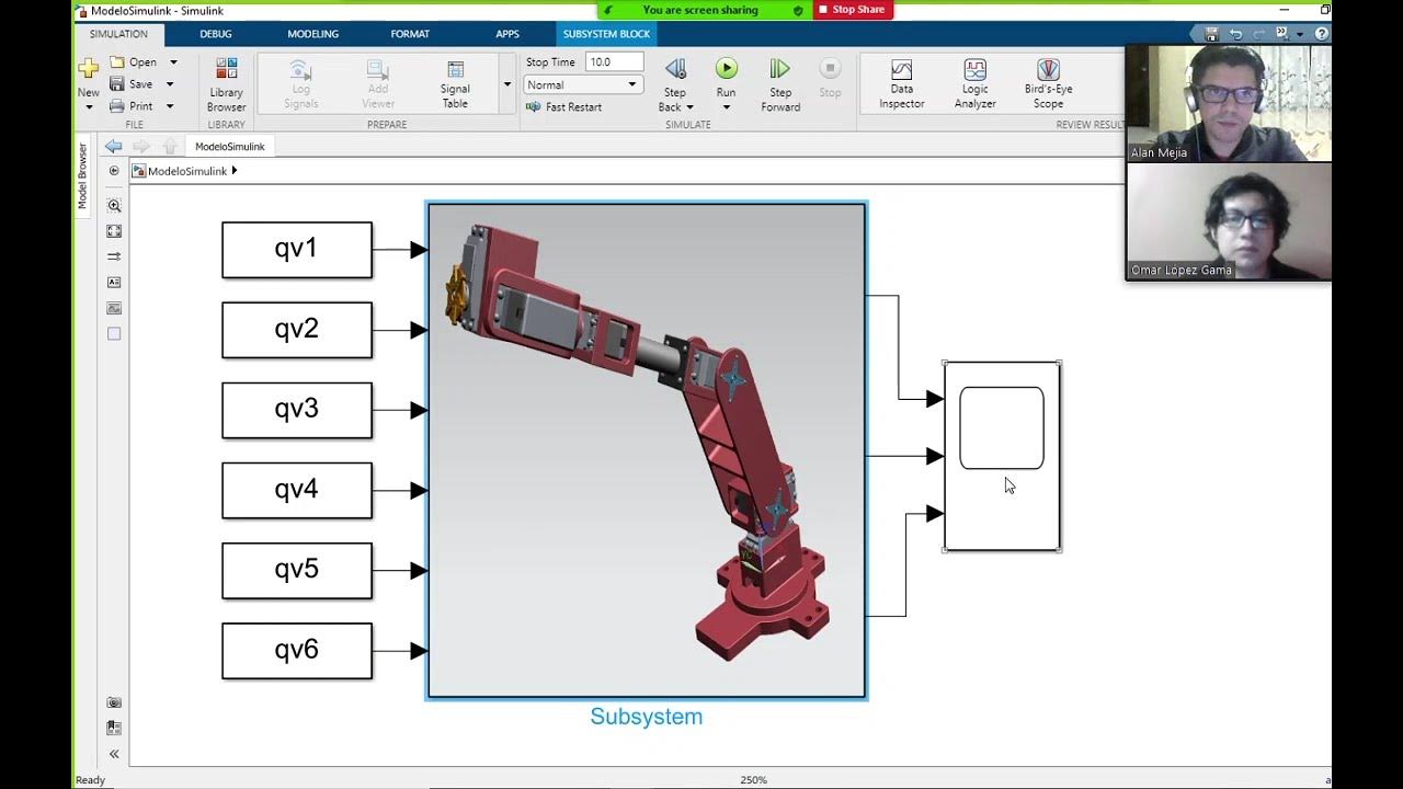 Simulaciones MATLAB para un robot manipulador 6 GDL - YouTube