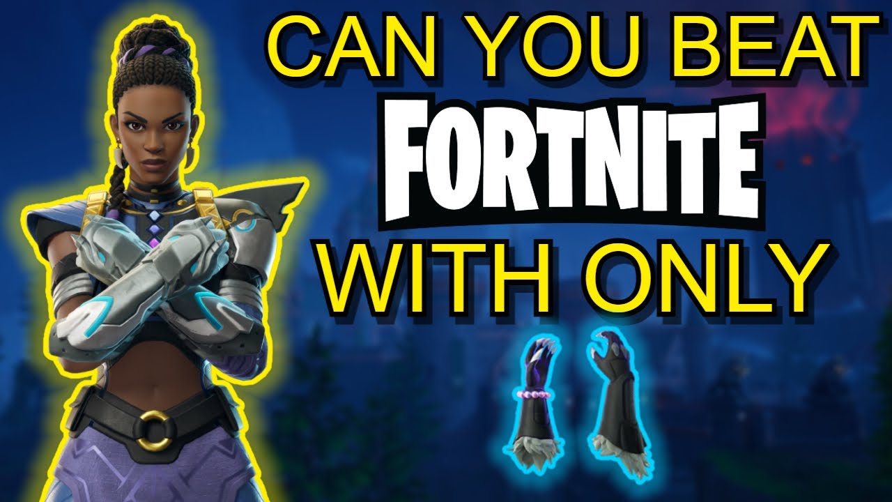 Can you BEAT Fortnite with only SHURI'S BLACK PANTHER CLAWS - YouTube