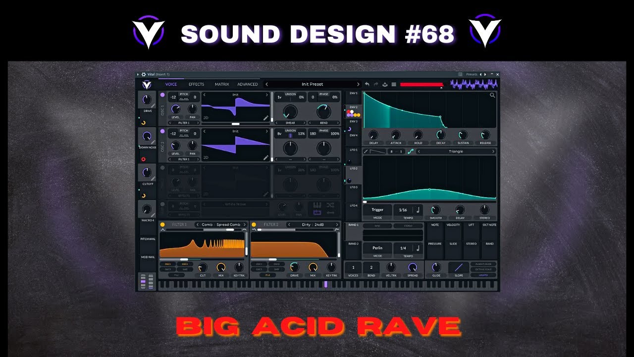 [VITAL👾] - Sound Design #68: Como hacer un " ACID PARA RAVE/TECHNO " en ...