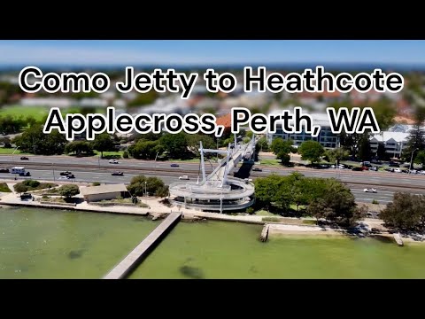 Como jetty to Heathcote, Applecross, Perth, Western Australia ...