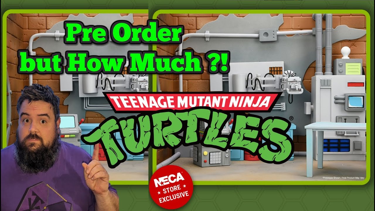 NECA TMNT Donatello's Lab Diorama but How Much Much Will it Cost?! Pre ...