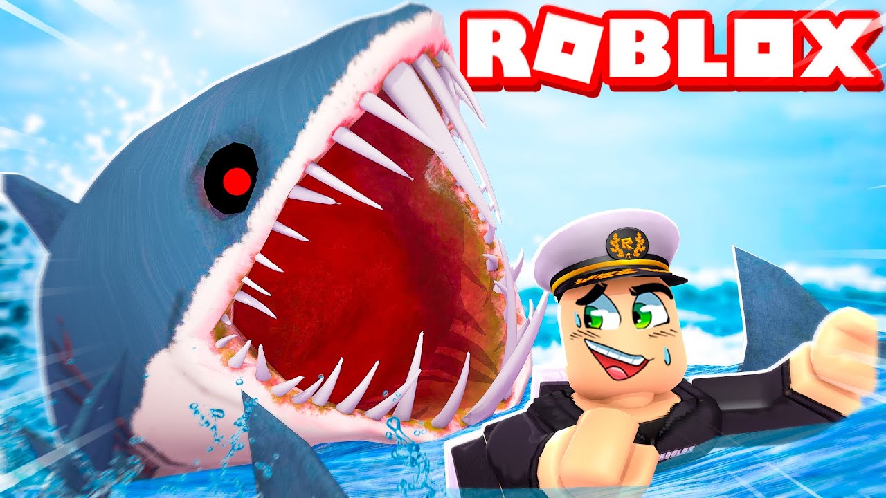 ATTACKED by GIANT SHARKS in ROBLOX - YouTube