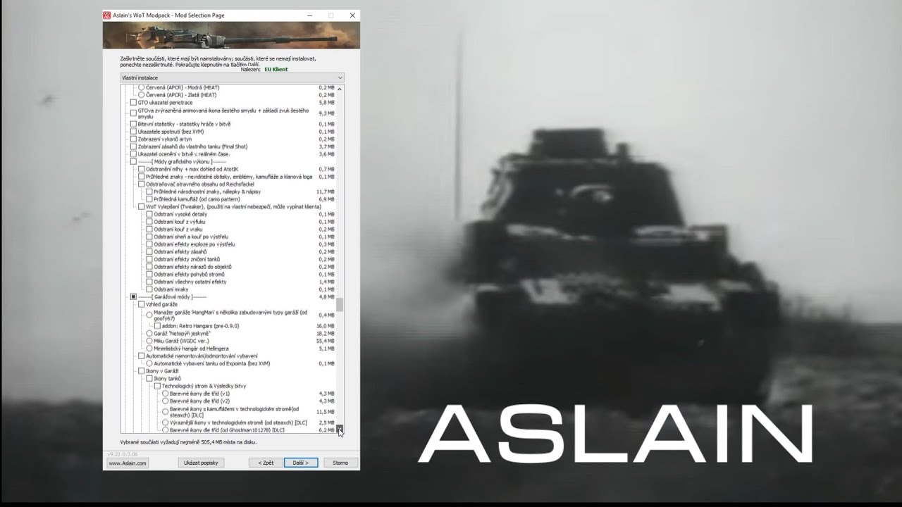 Modpack ASLAIN - World of tanks // CZ - YouTube