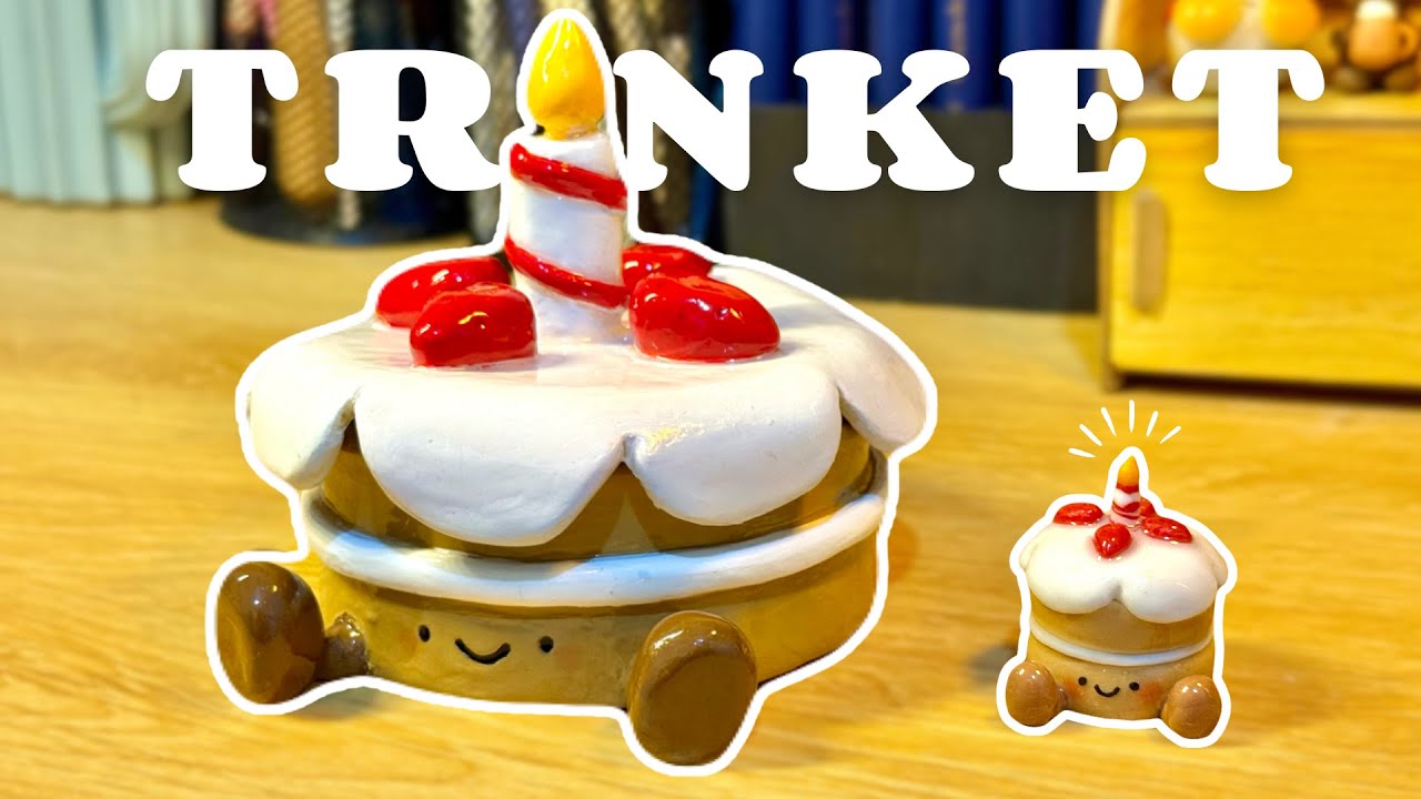 I Made a Jellycat Birthday Cake Trinket Box using Air Dry Clay | Cozy ...